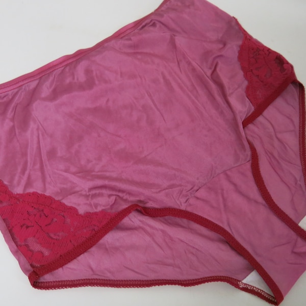 Pink Nylon Panties Etsy