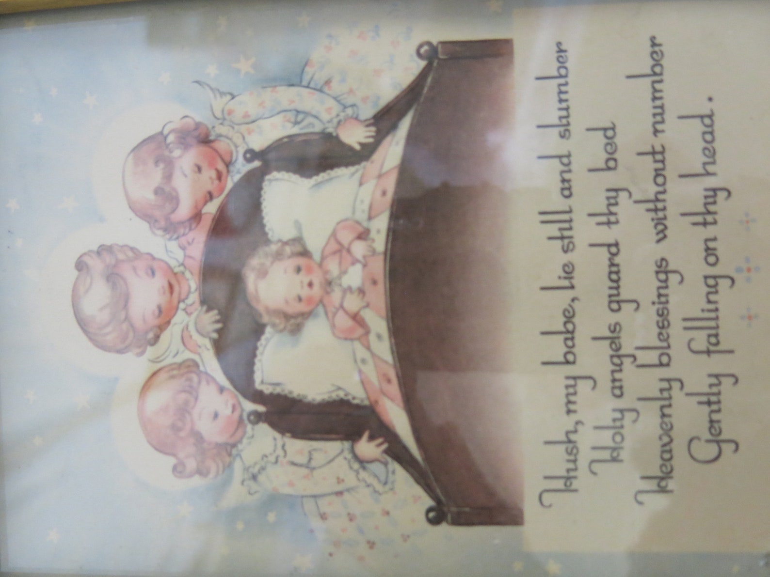 Antique Child's Prayer Guardian Angel Framed Prayer for - Etsy