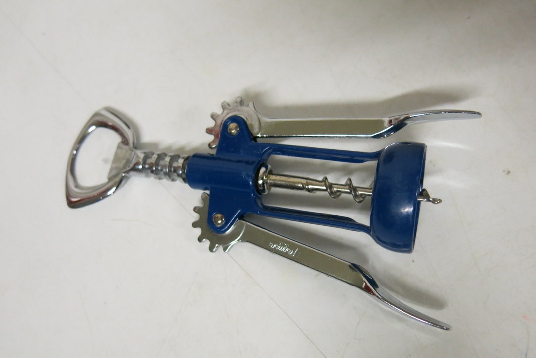 Vintage Corkscrew Italy Wine Corkscrew Italian Bottle Opener Blue ...