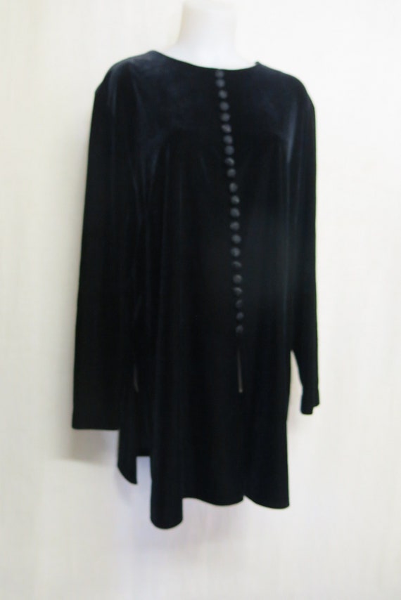 Goth velvet tunic blouse - Gem