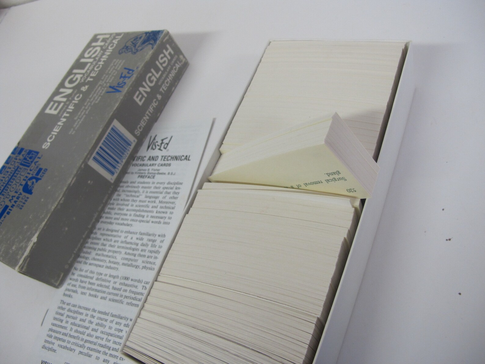 Vintage Flashcards English Scientific and Technical Flashcards - Etsy