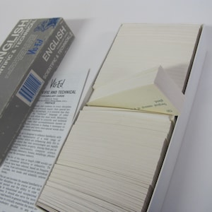 Vintage Flashcards English Scientific and Technical Flashcards Full Box ...