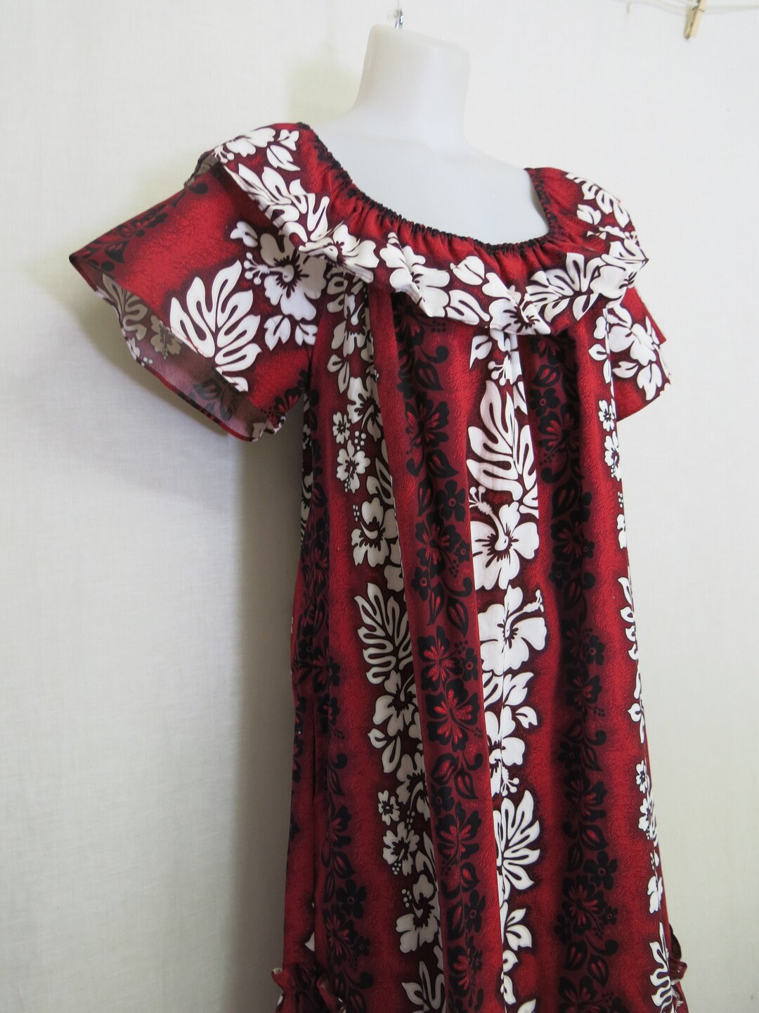Hawaiian Dress Muumuu Cotton Kaftan House Dress M/L - Etsy