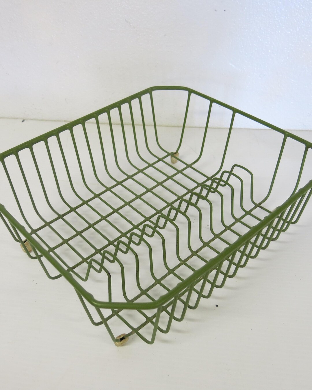 Rubbermaid Dish Drying Rack Dish Rack Vintage MCM Kitchen Avocado Green ...