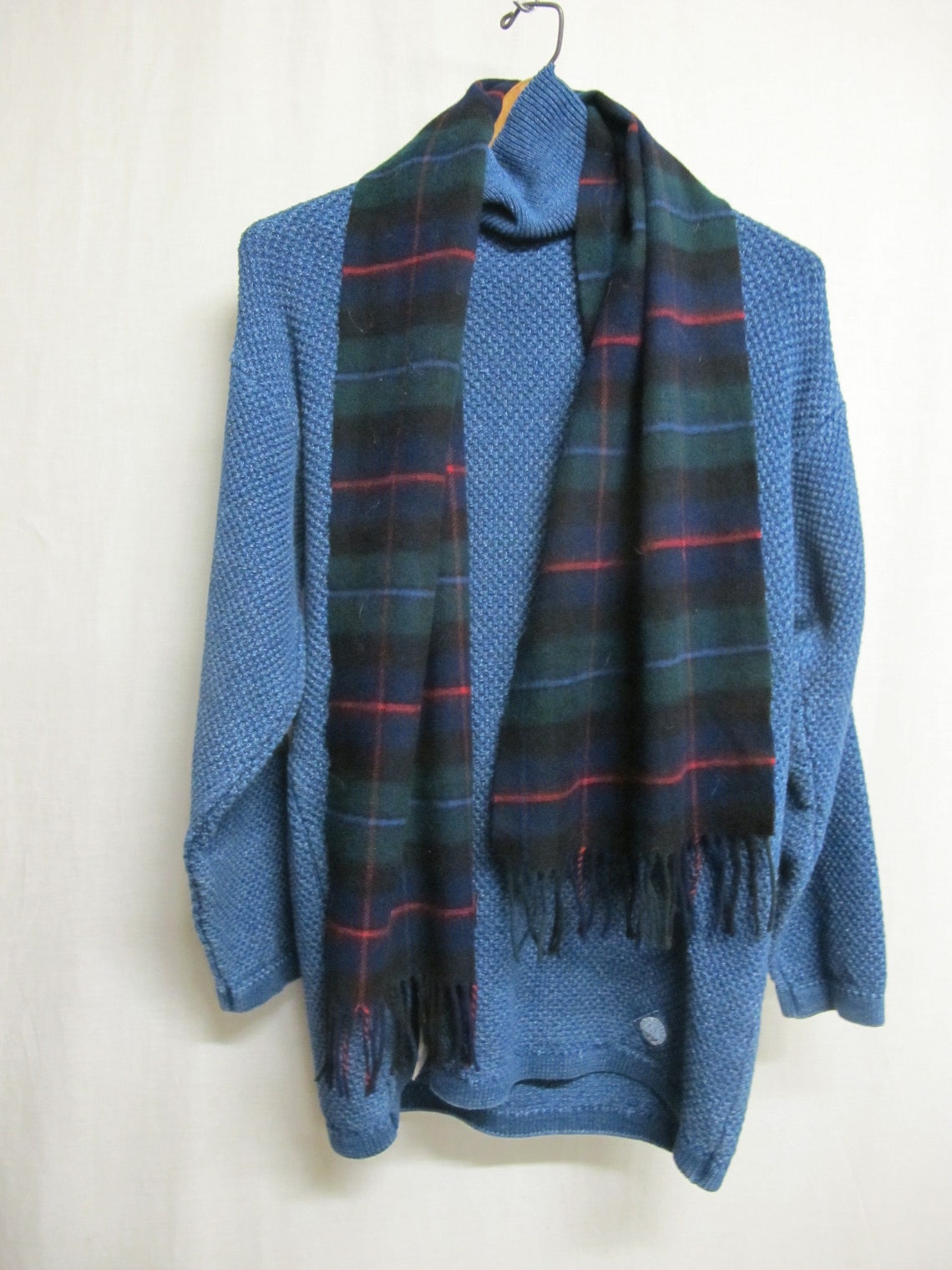 Scottish Wool Scarf Plaid Shawl Scarf Scotland Wool Scarf NWT - Etsy
