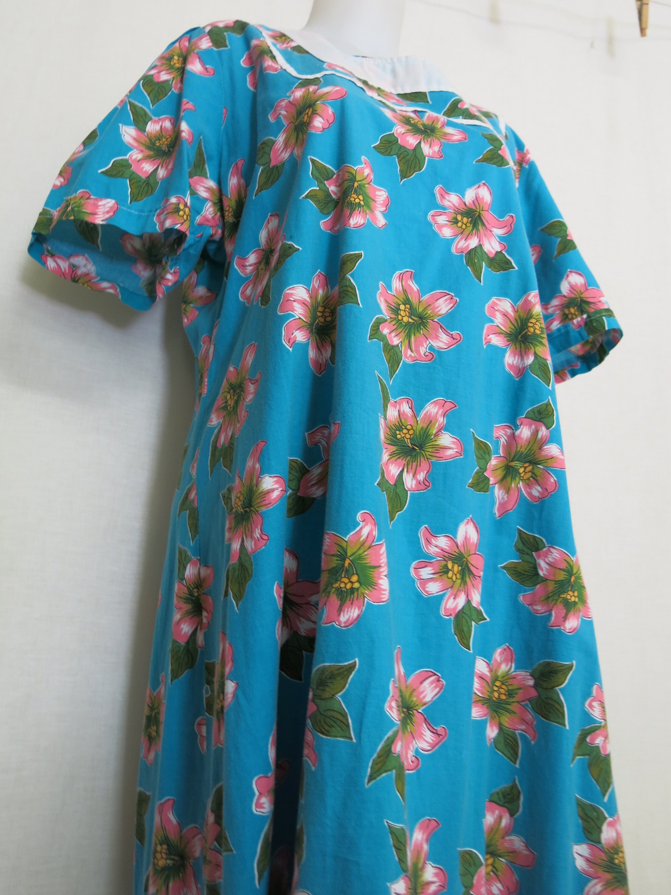 Hawaiian Muumuu Hawaiian House Dress Cotton LARGE - Etsy