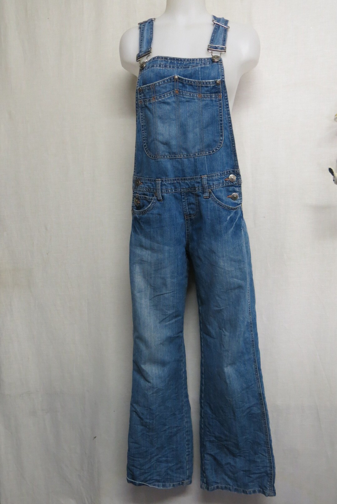 Jean Denim Overalls Denim Coveralls No Boundaries Size 9 - Etsy