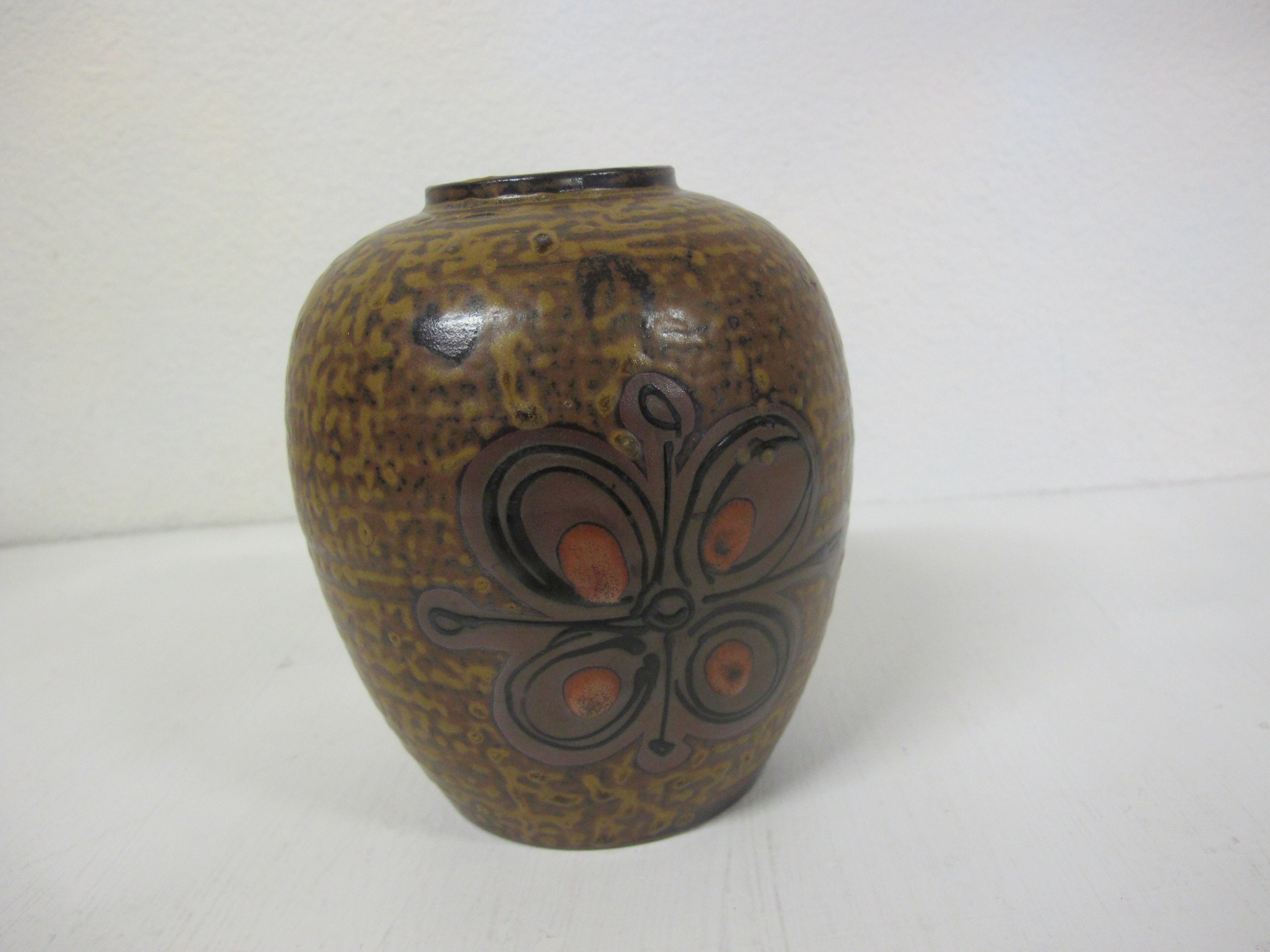 Mid Century Modern Vase Japanese Pottery Vase Artisan Vase Art | Etsy