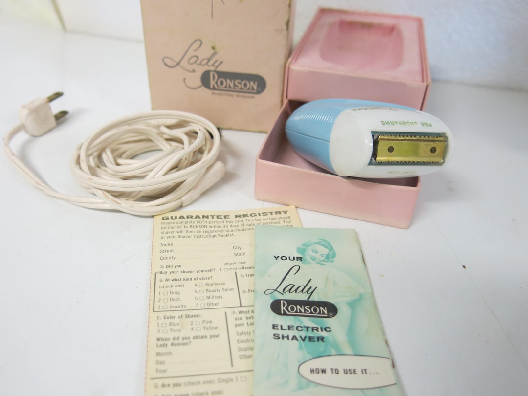 Lady Ronson Electric Razor 1950's Women's Razor in Box - Etsy