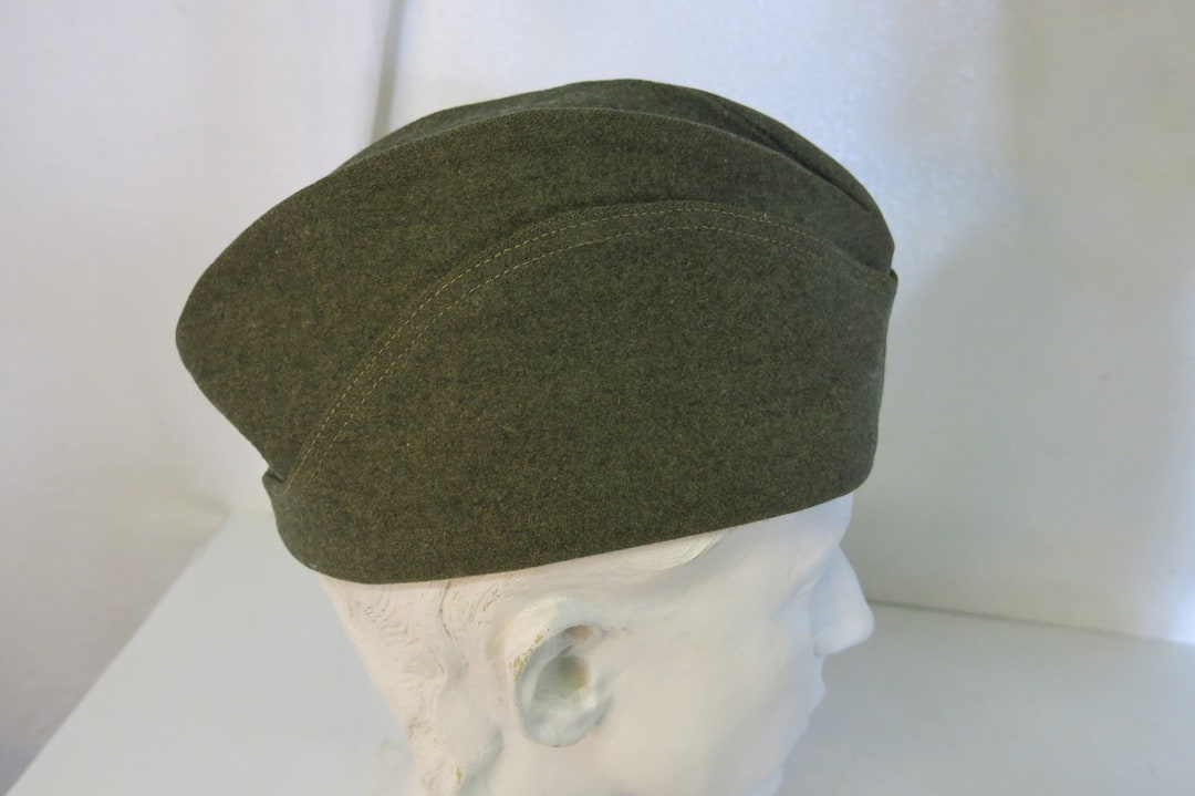 Vintage Army/military Cap Hat WWII Garrison Cap - Etsy