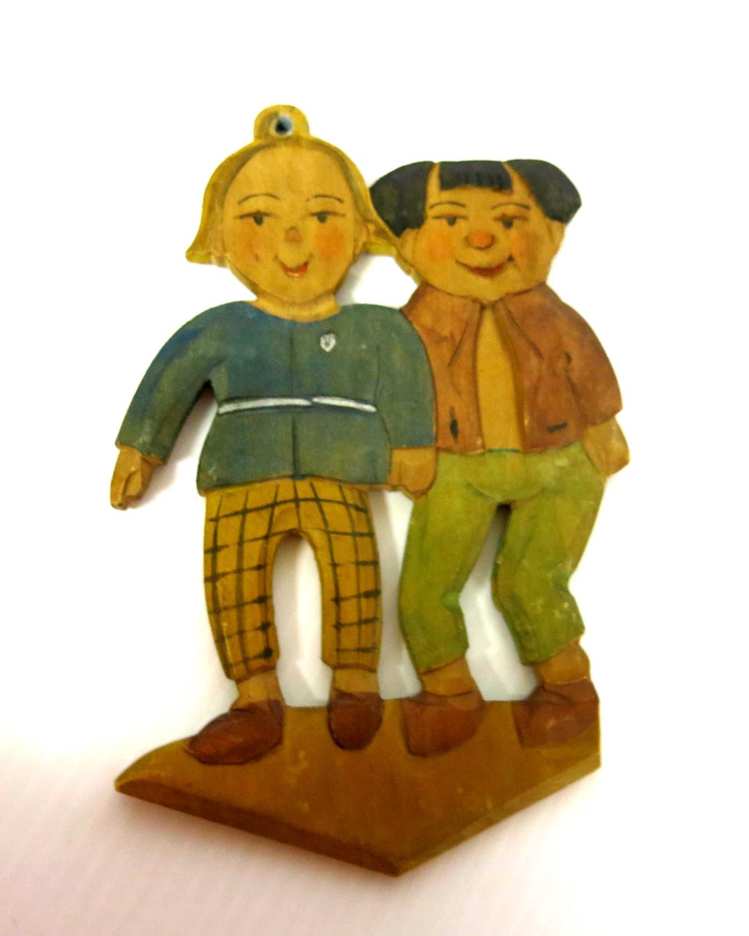 Hand Carved Max and Moritz Wood Wall Plaque: Rare Erzgebirge German ...