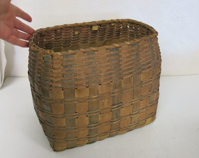 Antique Appalachian Basket Split Oak Basket American Hand Crafted Artisan Basket - Etsy