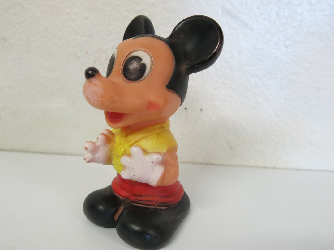 Rubber Mickey Mouse 1960's Disney Rubber Squeak Toy - Etsy