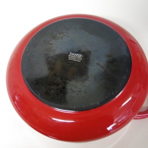 Red Enamel Dansk Covered Casserole Bistro Dansk - Etsy