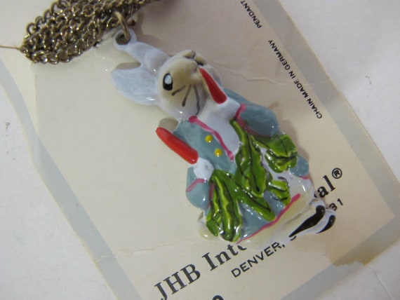 Beatrix Potter Peter Rabbit Necklace 1976 Gold Plated… - Gem