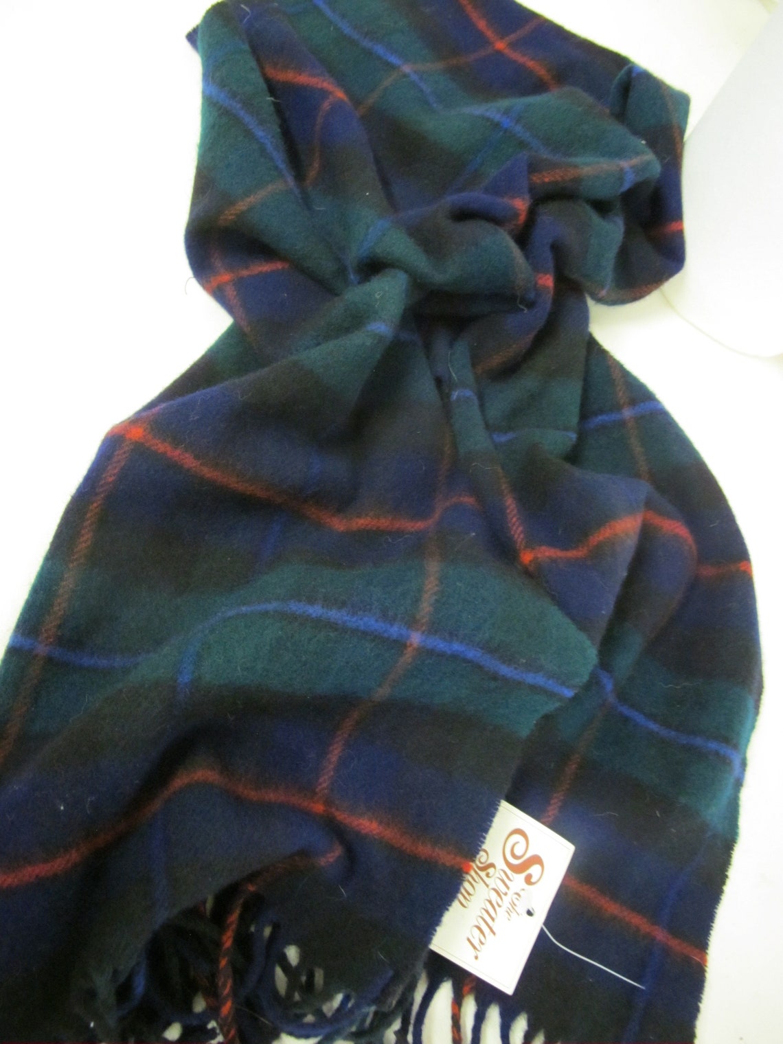 Scottish Wool Scarf Plaid Shawl Scarf Scotland Wool Scarf NWT | Etsy