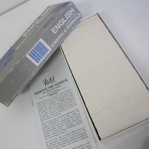 Vintage Flashcards English Scientific and Technical Flashcards Full Box ...