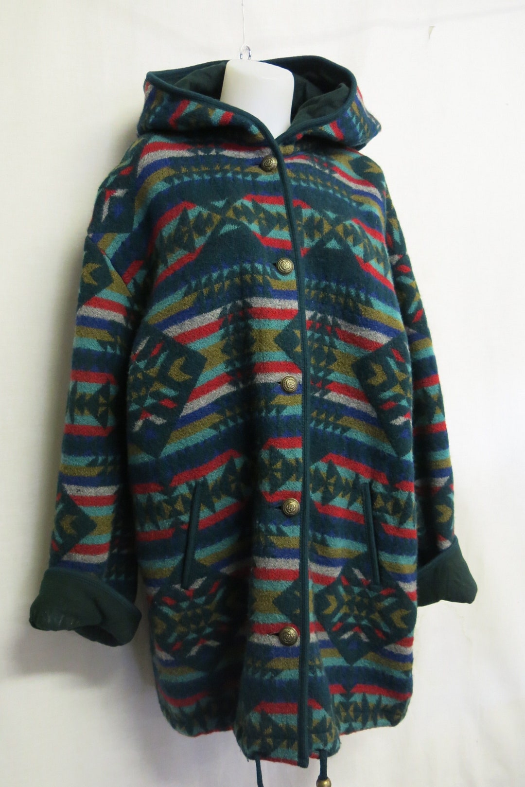 Blanket Jacket Western Coat Jacket Wool Southwest Jacket Plus Size - Etsy