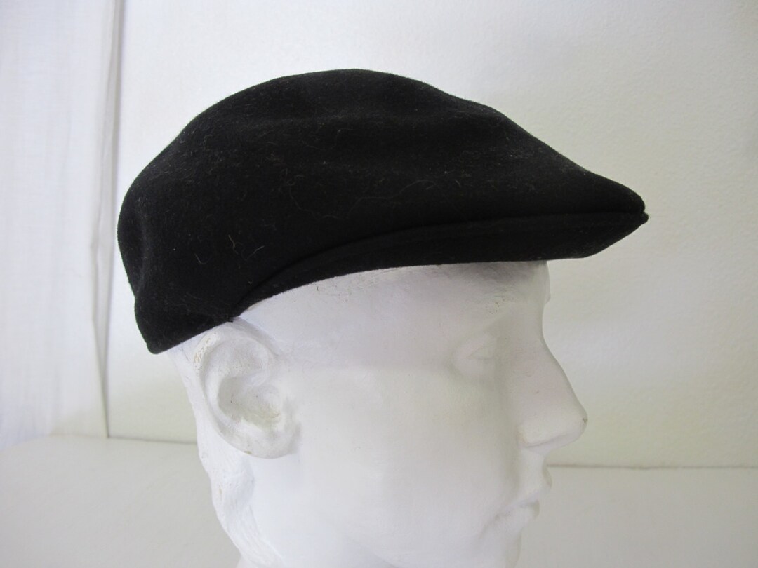 Newsboy Cap English Cap Black Wool Cap All Seasons Golf Cap Mod Cap ...