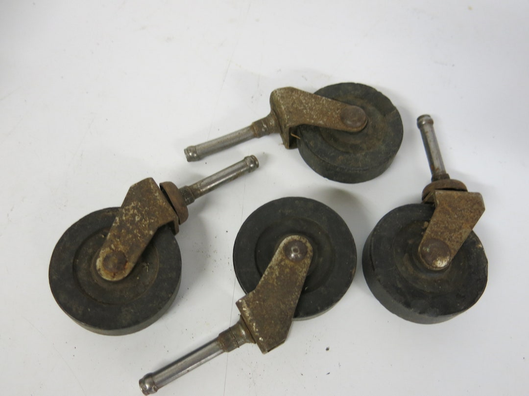 Antique Casters Swivel Wheel Casters Set of 4 Matching Set 2 Inch ...