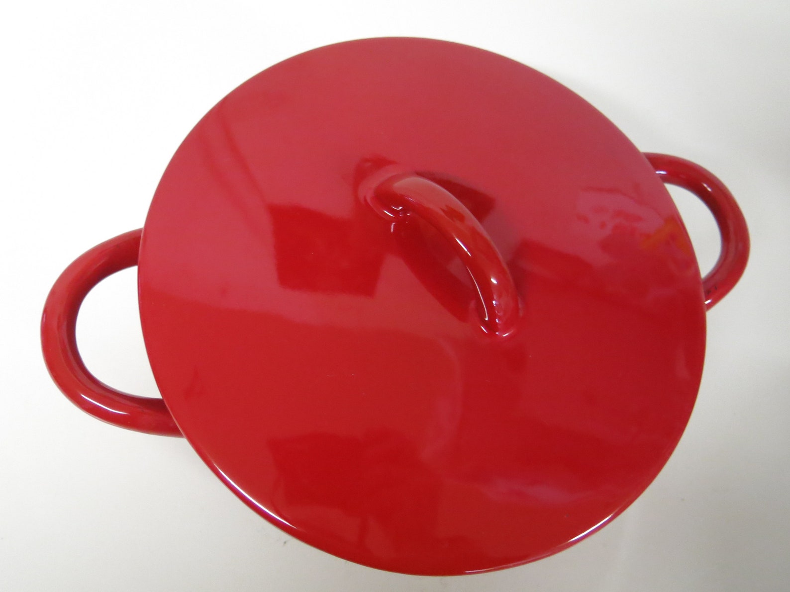 Red Enamel Dansk Covered Casserole Bistro Dansk | Etsy