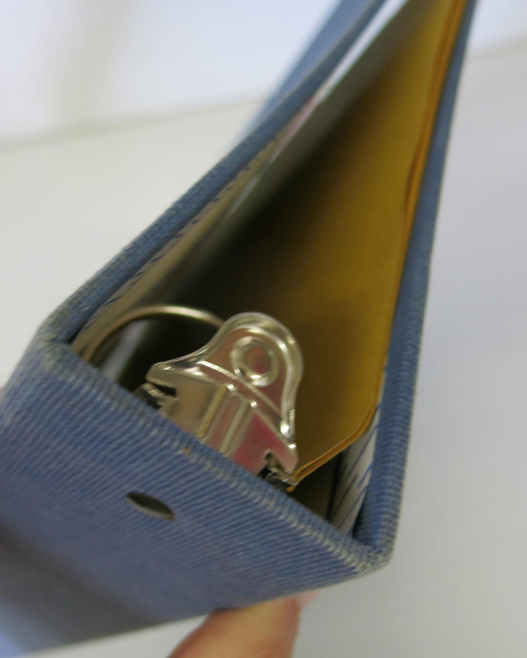 Blue Cloth Canvas Binder 3 Ring Binder Vintage - Etsy