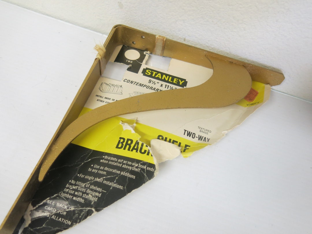 Mid Century Wall Shelf Brackets STANLEY Shelf Wall Brackets Textured ...