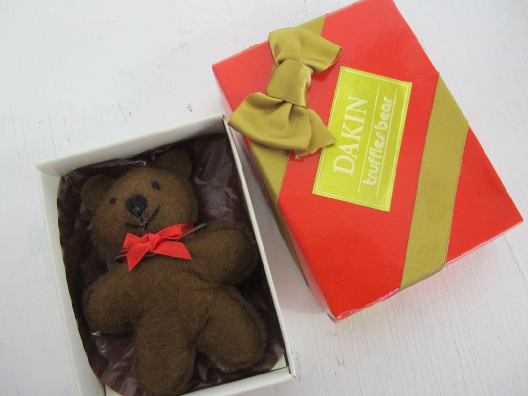 Dakin Truffle Teddy Bear: 1984 Vintage Stuffed Bear in Box - Etsy