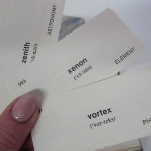 Vintage Flashcards English Scientific and Technical Flashcards Full Box ...