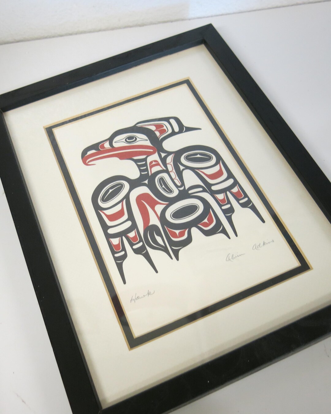 Inuit Art Hawk Totem Pacific Northwest Mid Century Eskimo Canadian ...