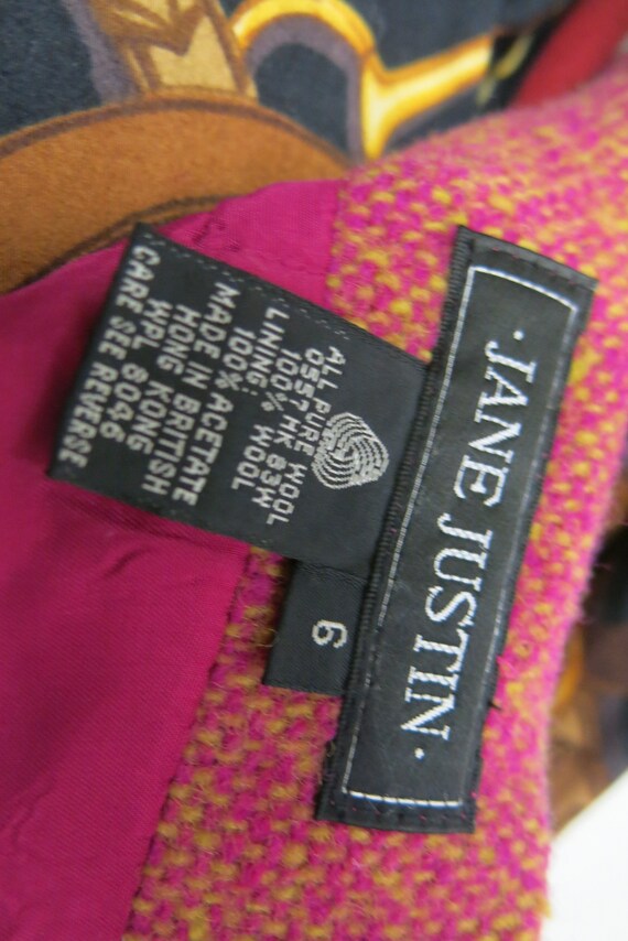 1970 Suit Mod Wool Suit Short Skirt NWT Jane Justin M… - Gem