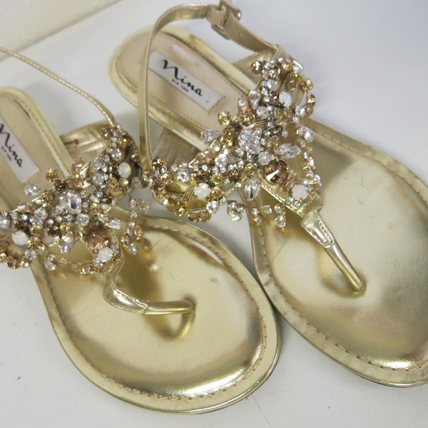 Rhinestone Sandals - Etsy