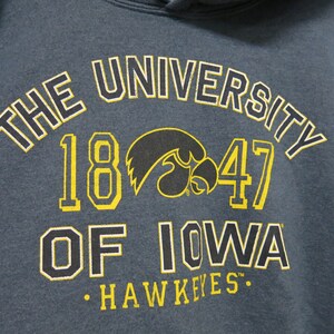 University of Iowa Hoodie IOWA Sweatshirt Hawkeyes - Etsy
