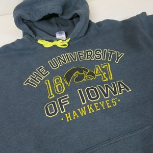 University of Iowa Hoodie IOWA Sweatshirt Hawkeyes - Etsy