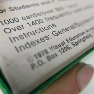 Vintage Flashcards MEDICAL Terminology Flashcards Full Box 1400 ...