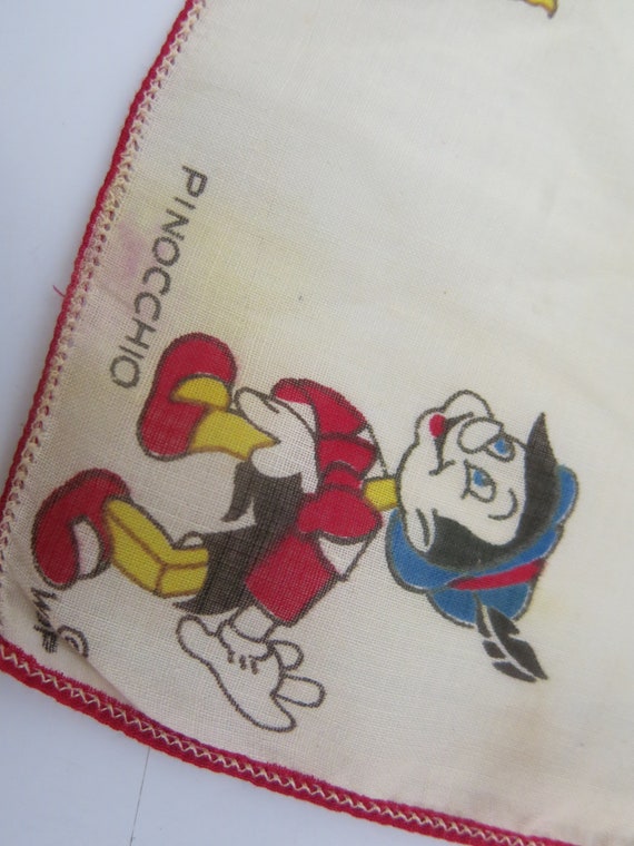Walt Disney Handkerchief Pinocchio Good Fairy Jiminy … - Gem