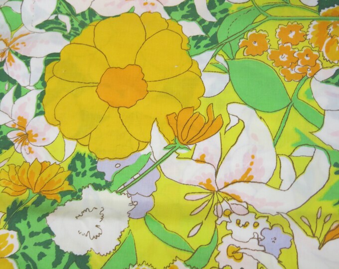 Mid Century Sheet Stevens Utica Sheet MOD Floral Flat Sheet Full - Etsy