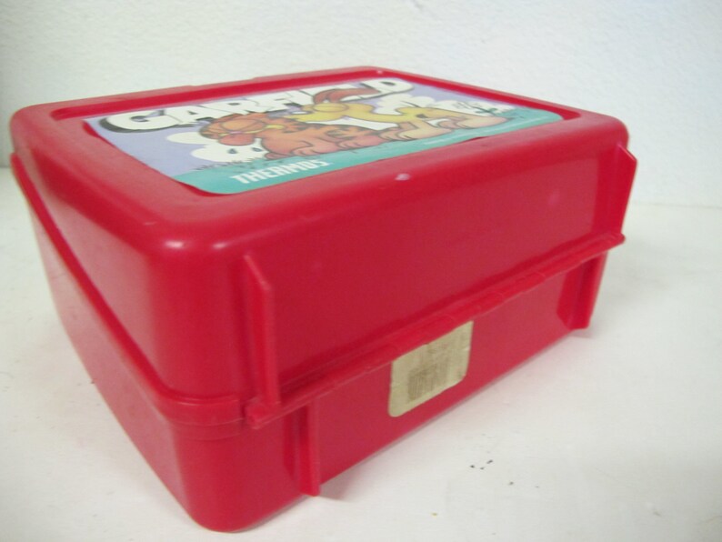 Garfield Lunch Box Plastic - Etsy