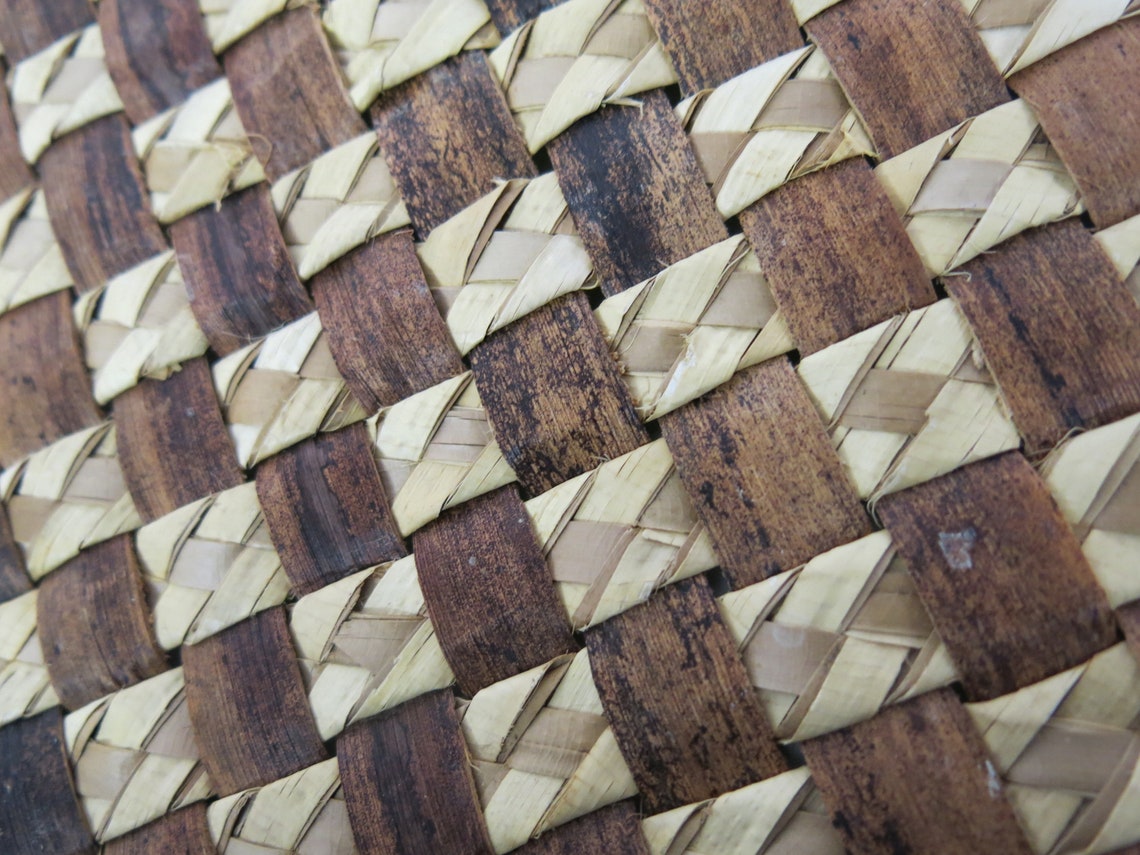 Straw Placemats Woven Palm Sisal Placemats 1960 Placemats Set - Etsy