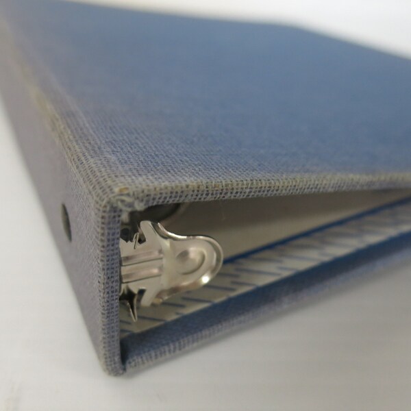 Blue Canvas Binder - Etsy