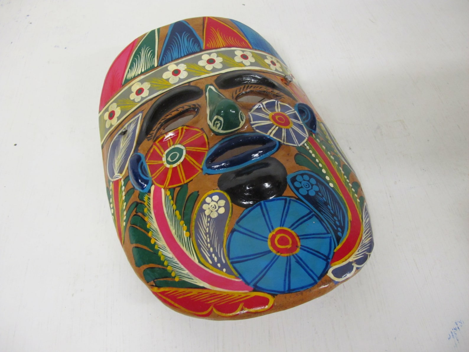 Mexican Pottery Mask Toltec Aztec Mayan Inca Mask Tribal - Etsy