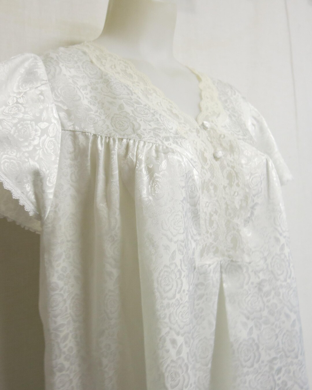 Old Fashioned Satin Nightgown White Nightgown Small NORDSTROM - Etsy