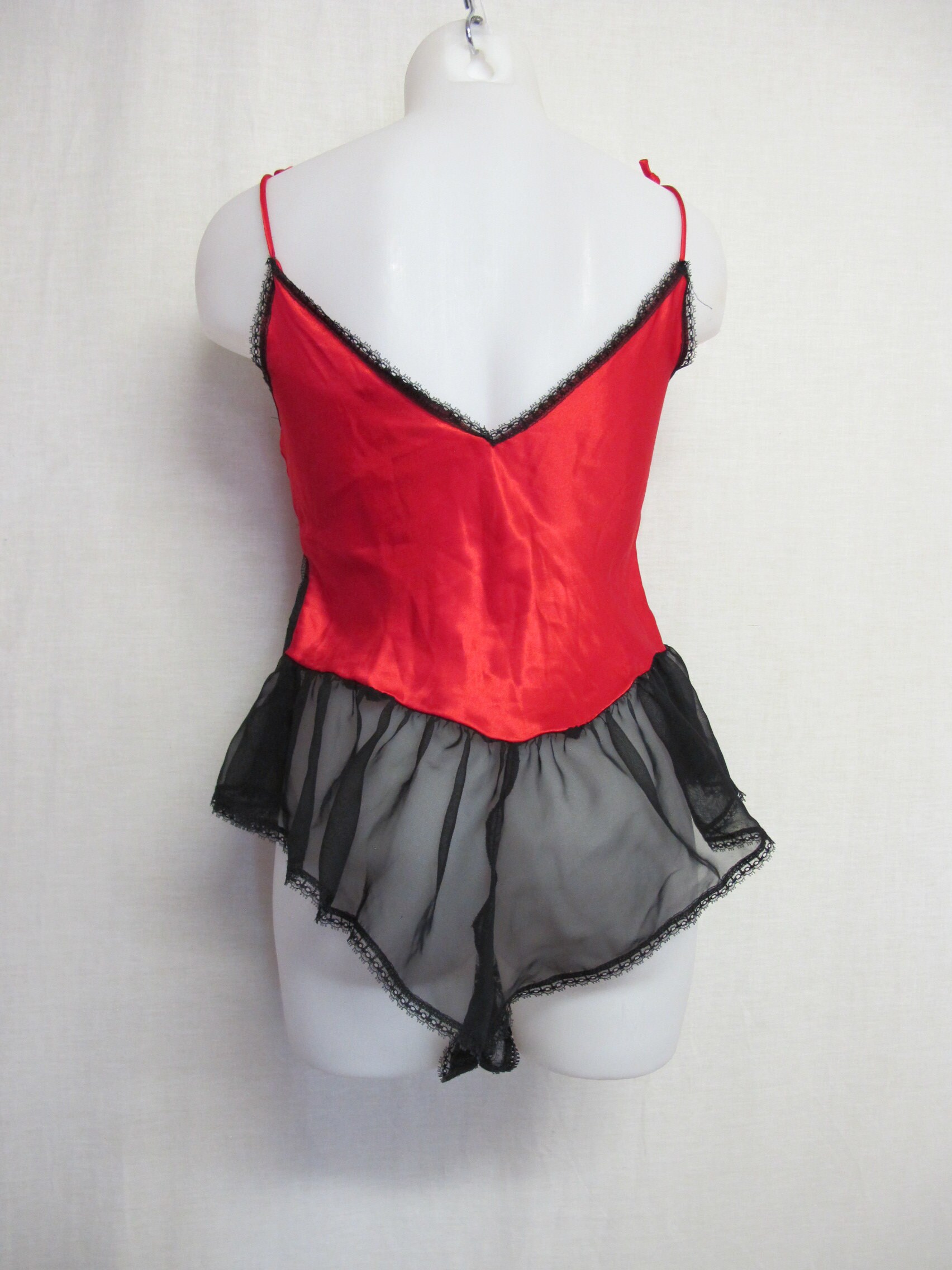 Satin Teddy Romper Onesie Bodysuit Lily Of France Small Etsy