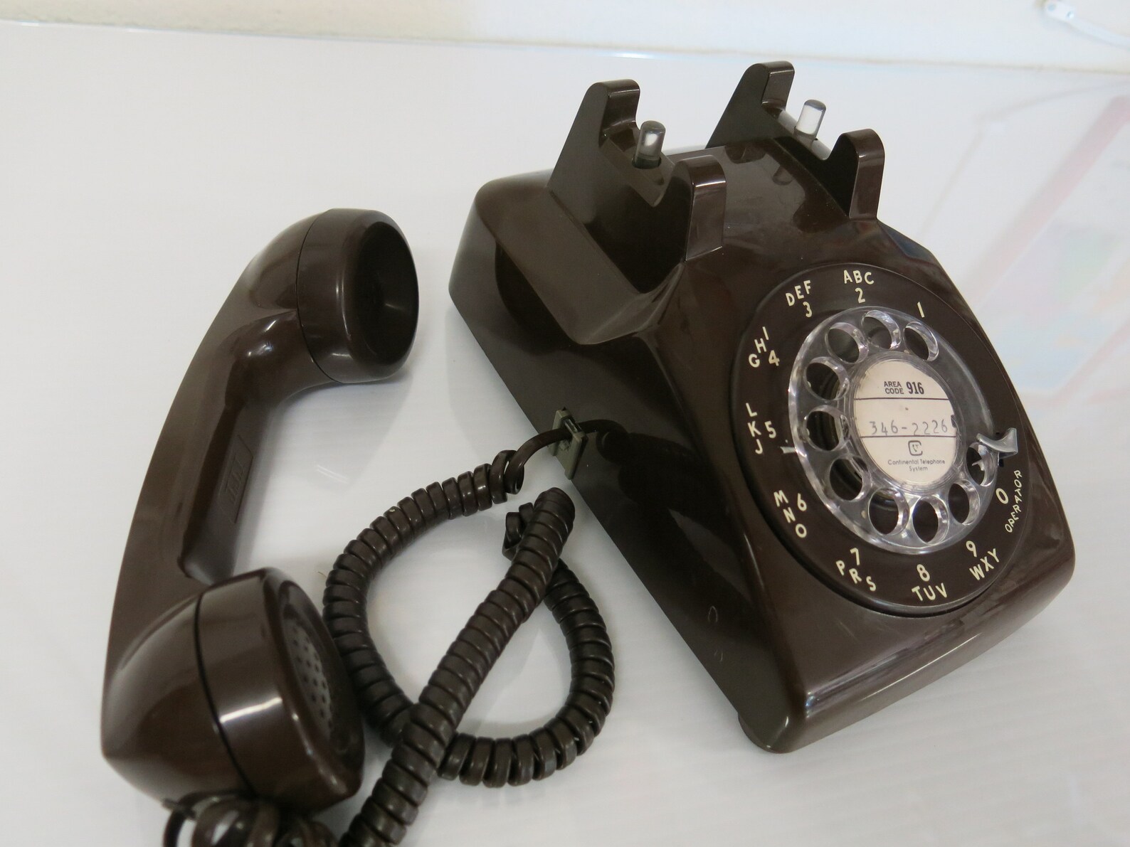 Rotary Telephone Mid Century Telephone 1960's Brown - Etsy