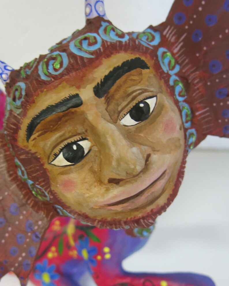 Alebrije Fantasy Creature With Human Face Mexican Folk Art Signed ...