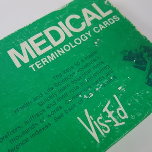 Vintage Flashcards MEDICAL Terminology Flashcards Full Box 1400 ...