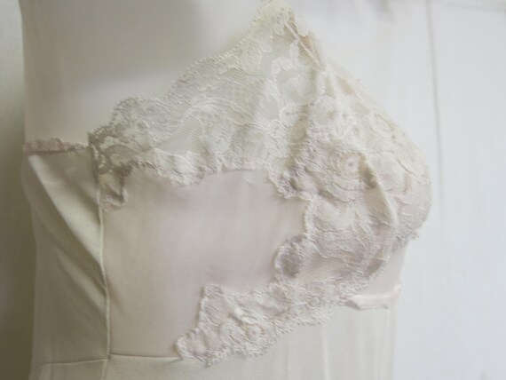 White Lace Slip 1950 Slip Pin up Slip Mad Men Slip Sm… - Gem
