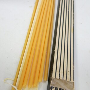 Skinny Tapers Danish Modern Tapers Thin Candle Tapers Mustard Yellow ...