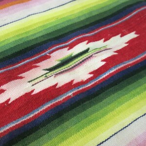 Antique Mexican Weaving Saltillo Rug Southwestern Rug Mexican Table ...