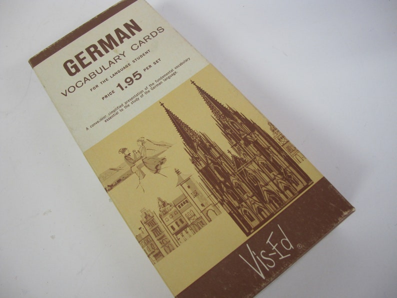 Vintage Flashcards German Vocabulary Flashcards Full Box 1000 - Etsy